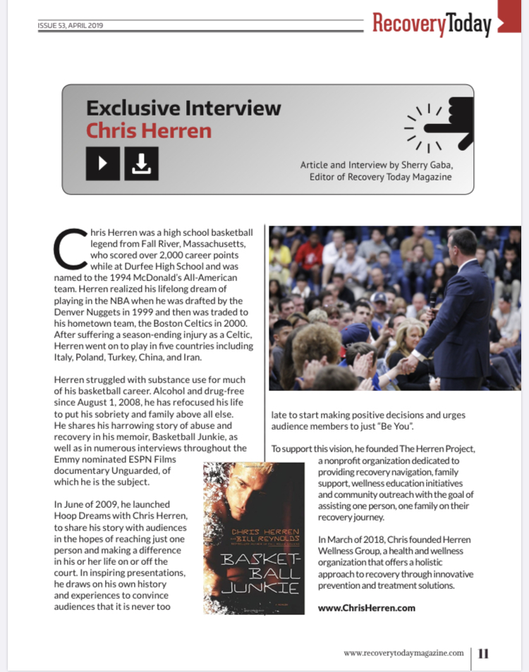 RECOVERY TODAY MAGAZINE - Herren Talks